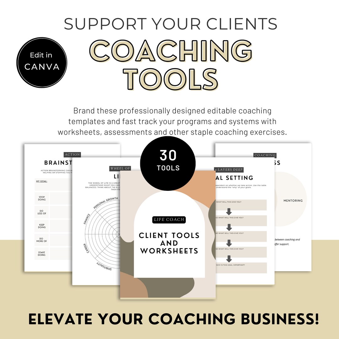 Holistic Life Coach Workbook |coaching Tools | Life Coach Templates ...