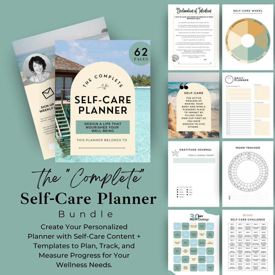 Self Care Planner Printable | INSTANT DOWNLOAD| Wellness Planner | Self ...