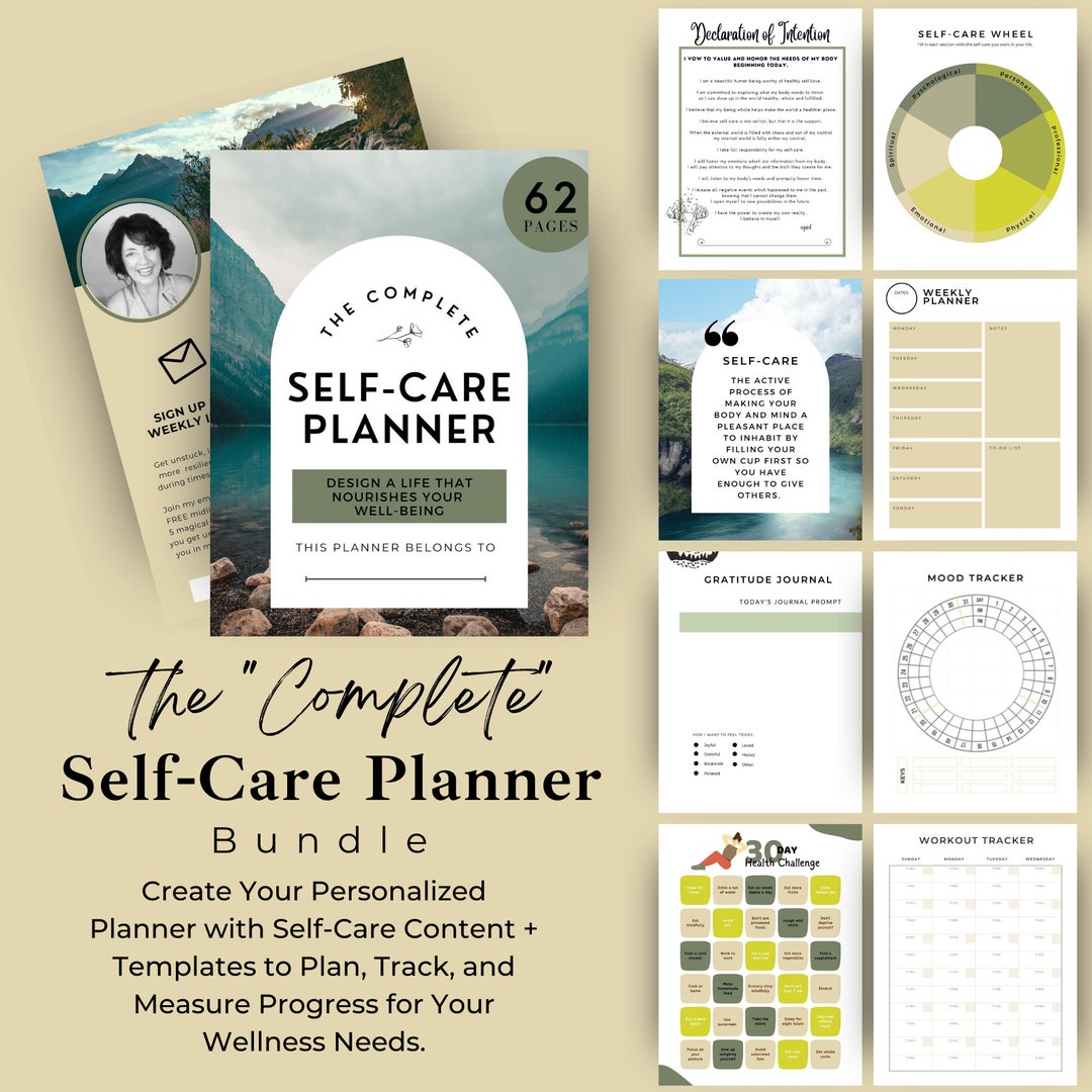 Self Care Planner Printable| INSTANT Download|wellness Planner | Self ...