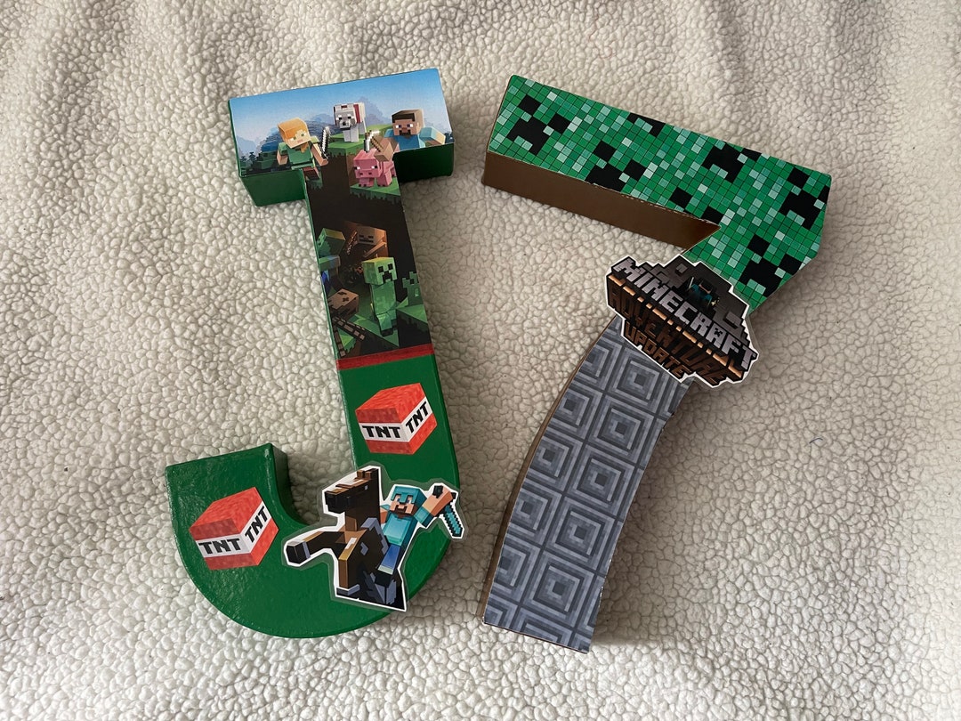 Minecraft Letter/customized Letter/minecraft - Etsy