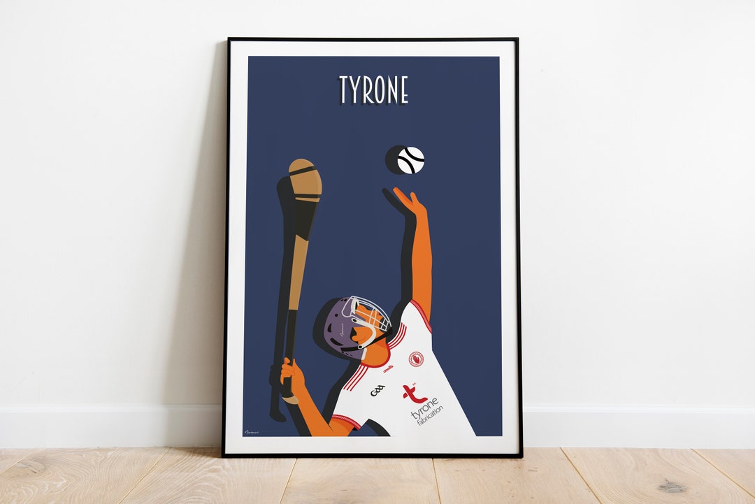 Tyrone Hurler Hurling Poster - Etsy