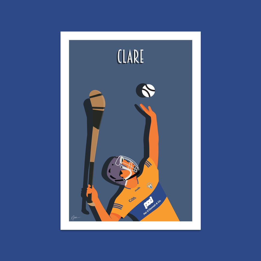 Clare Hurler - Hurling Poster - Etsy