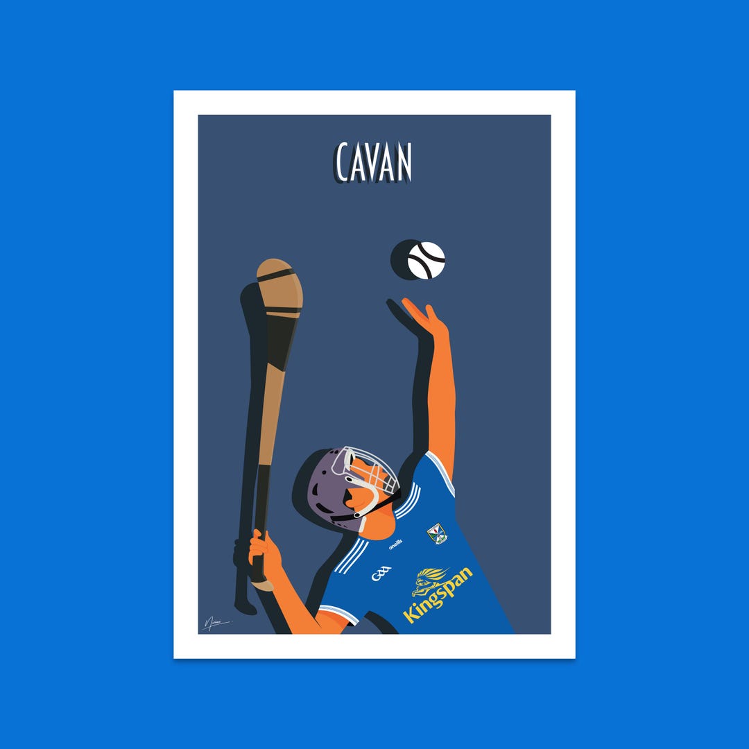Cavan Hurler - Hurling Poster - Etsy
