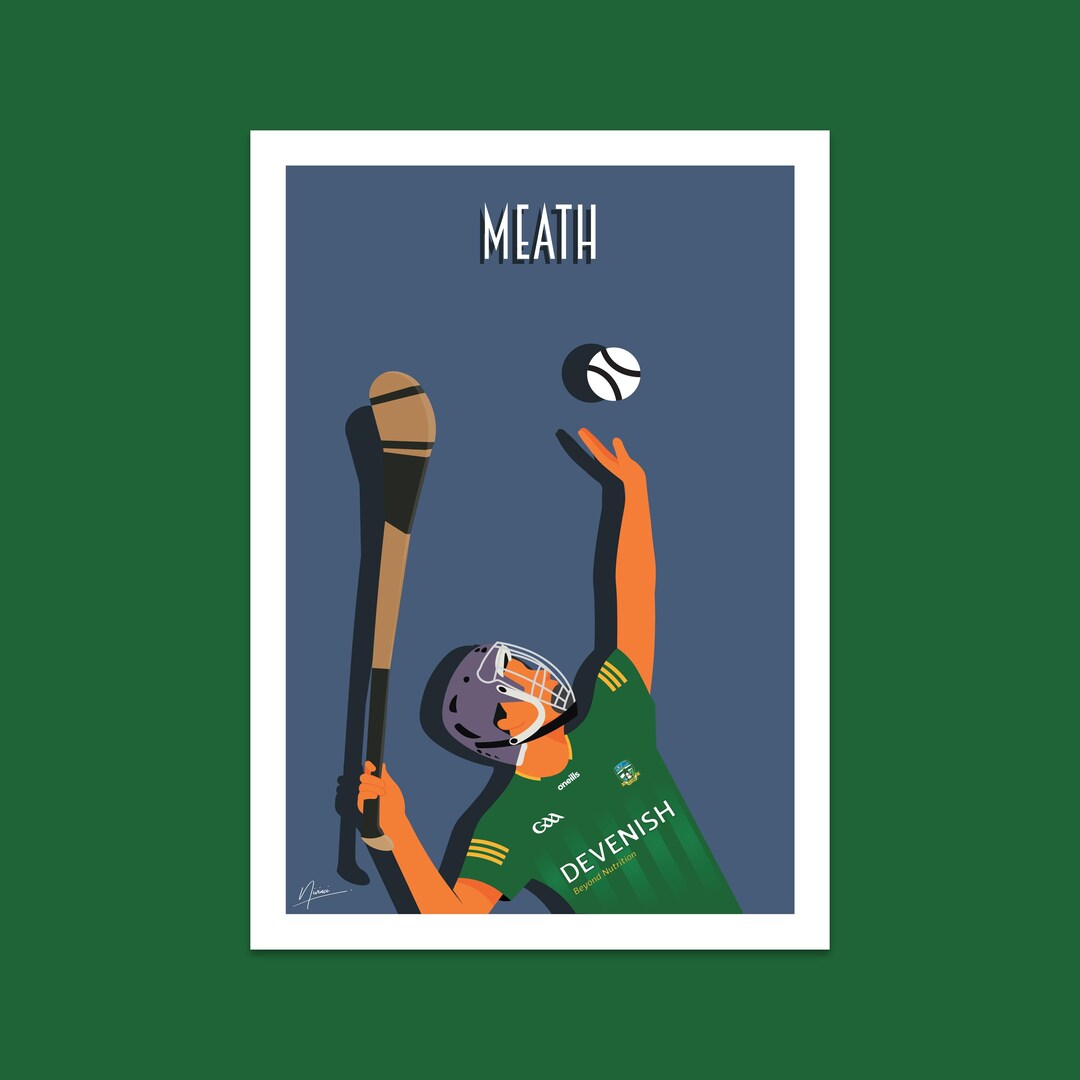 Meath Hurler - Hurling Poster - Etsy