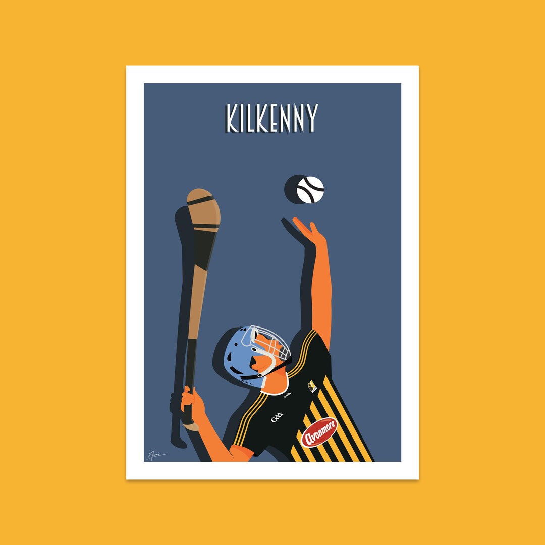 Kilkenny Hurler - Hurling Poster - Etsy