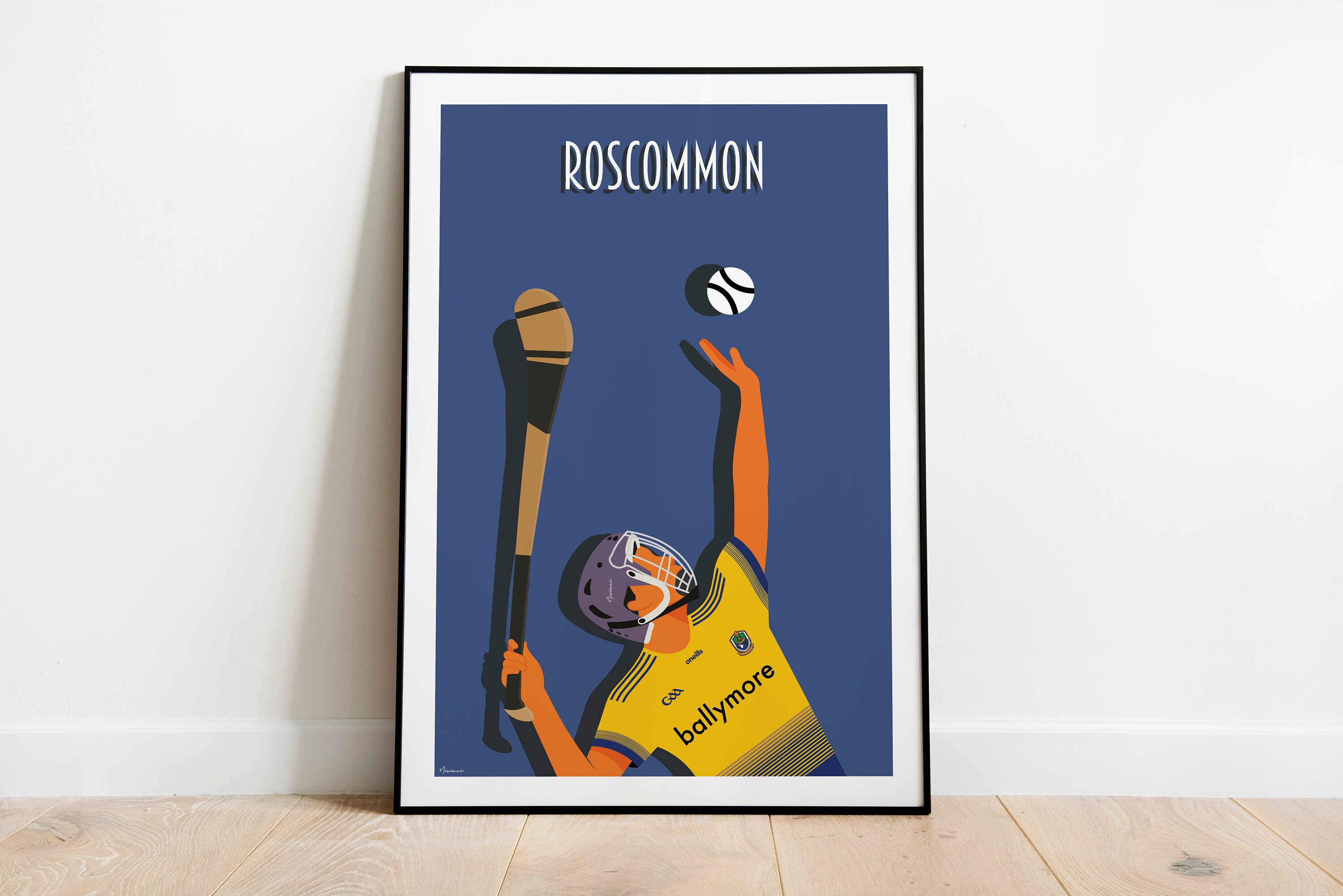Roscommon Hurler Hurling Poster - Etsy