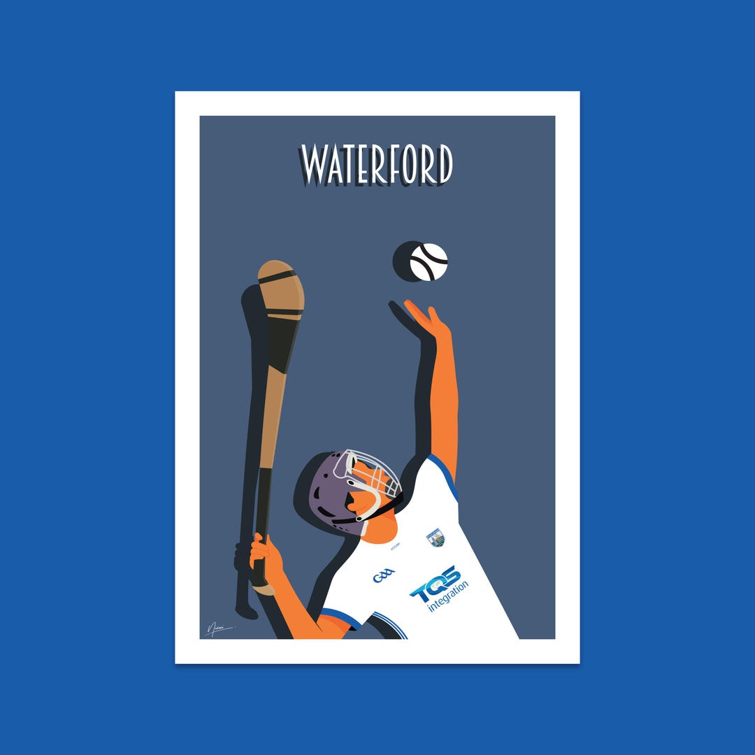 Waterford Hurler - Hurling Poster - Etsy