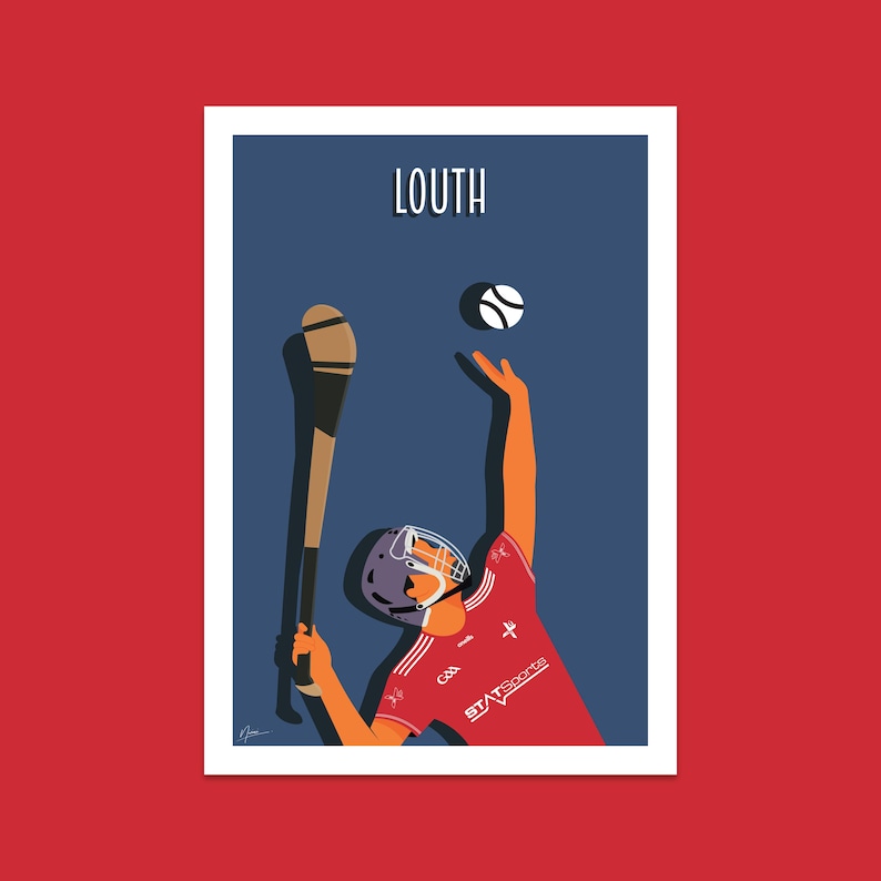 Louth Hurler - Hurling Poster - Etsy
