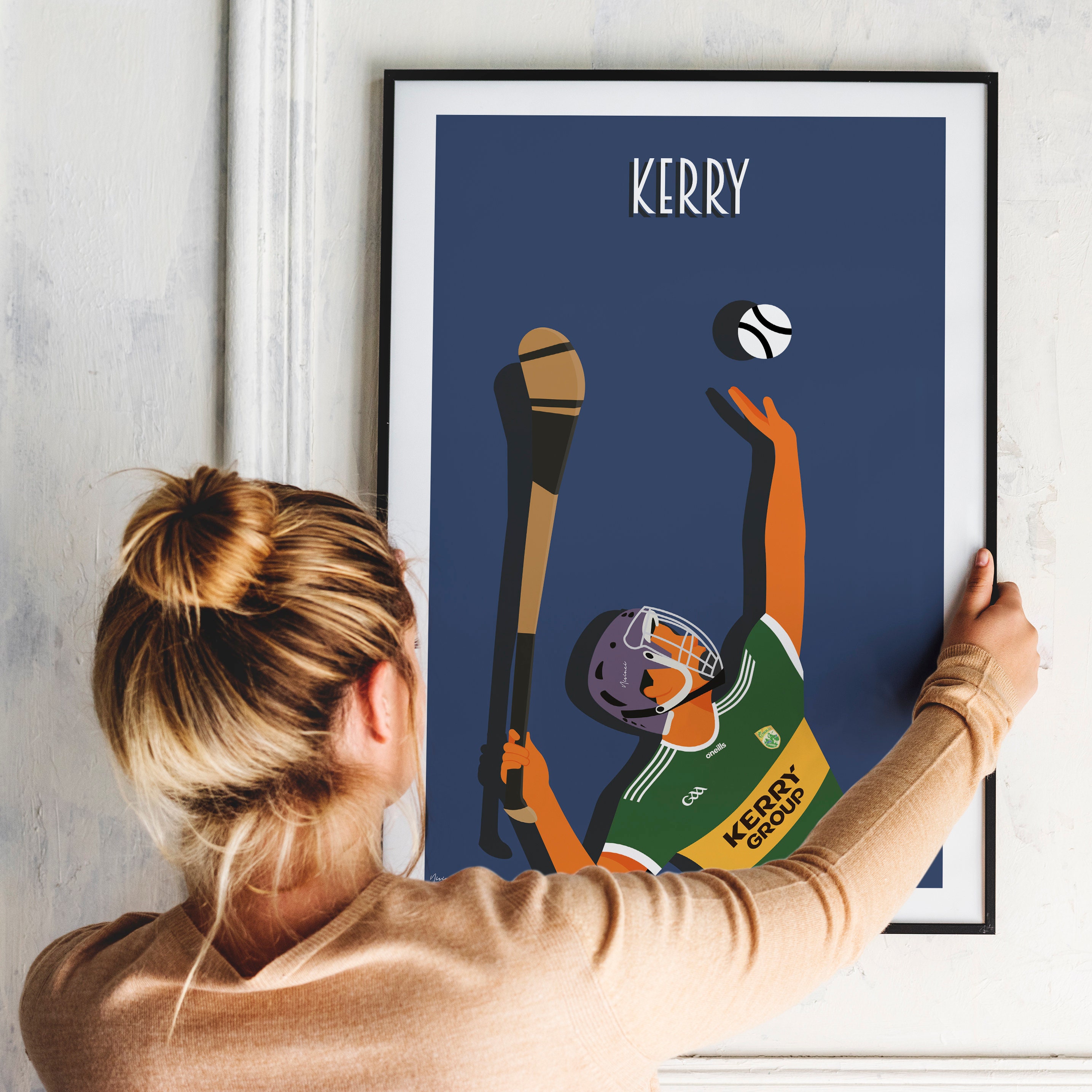 Kerry Hurler Hurling Poster - Etsy