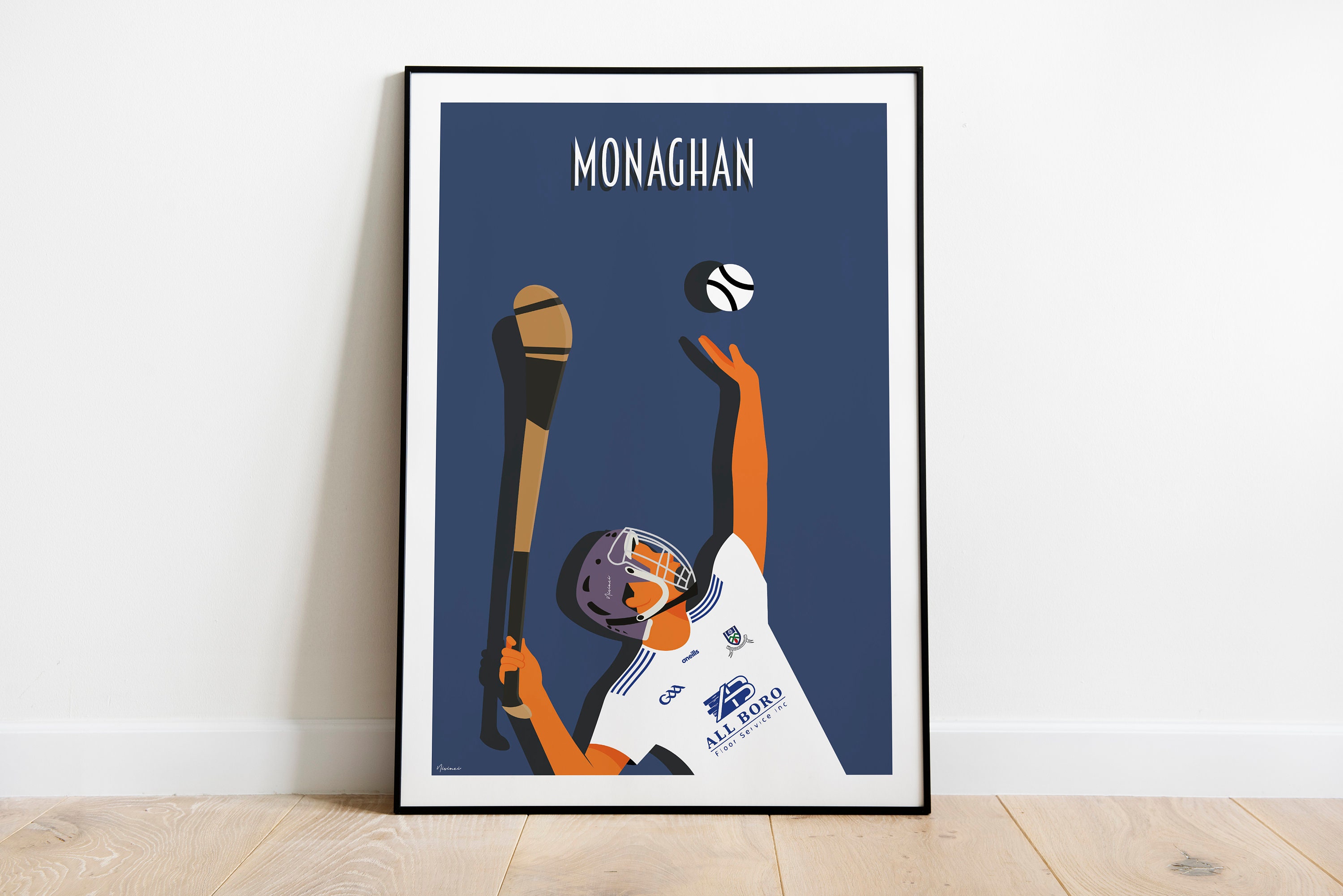 Monaghan Hurler Hurling Poster - Etsy