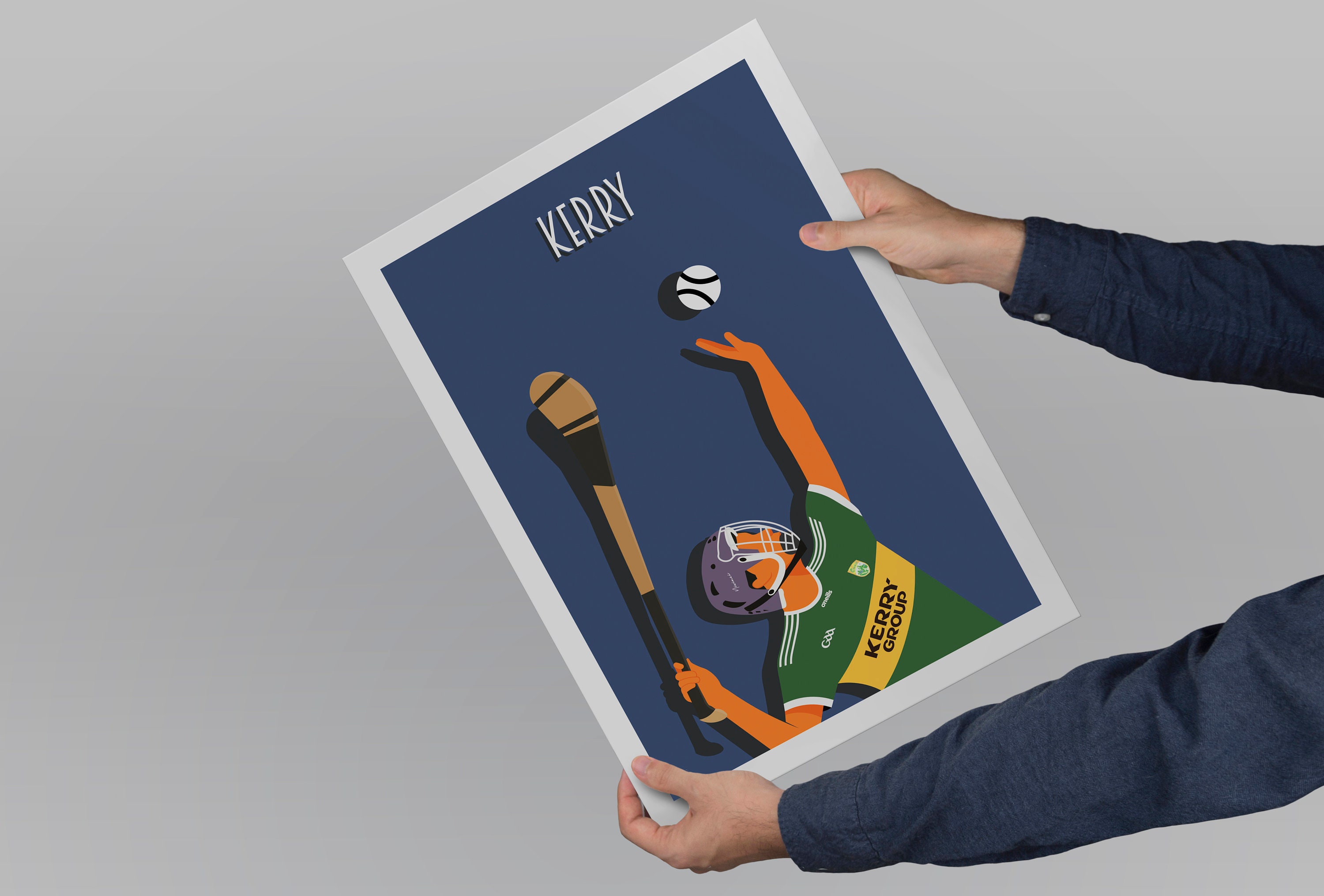 Kerry Hurler Hurling Poster - Etsy
