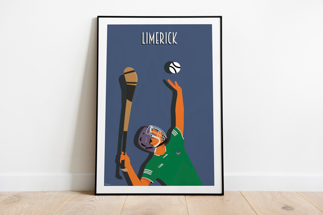 Limerick Hurler Hurling Poster - Etsy
