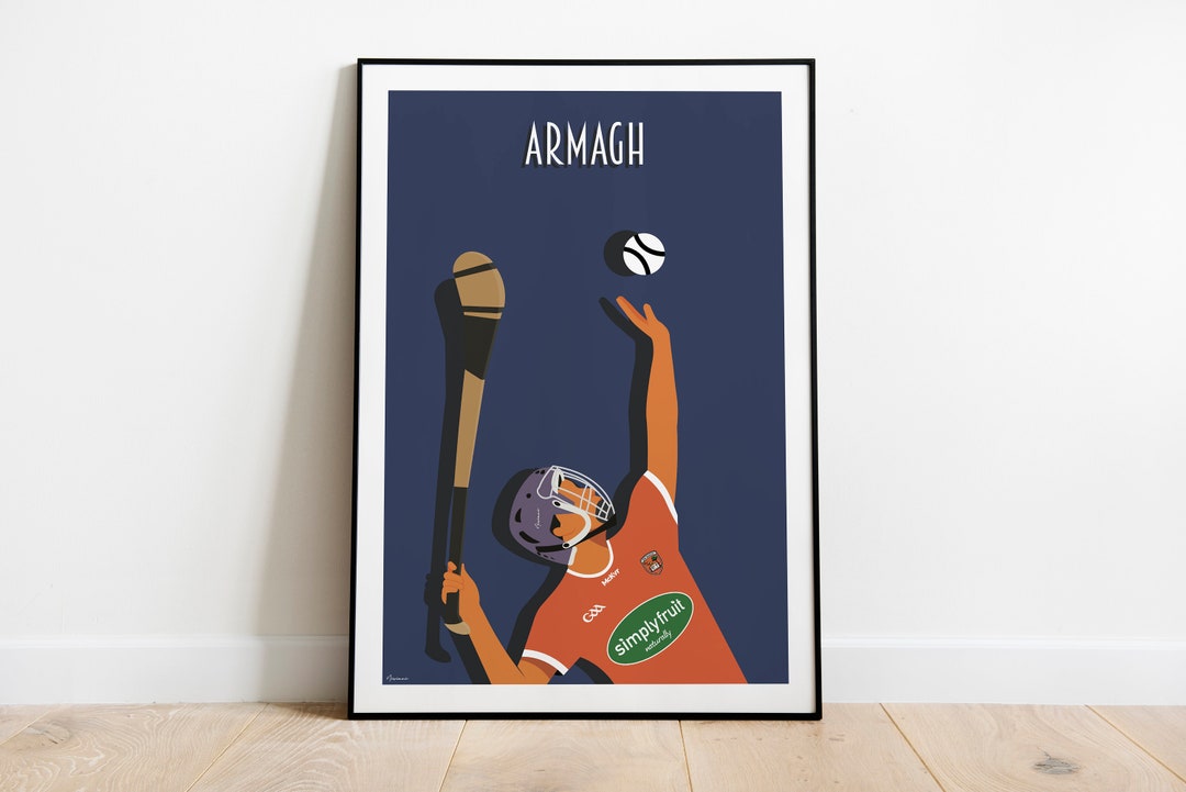 Armagh Hurler Hurling Poster - Etsy