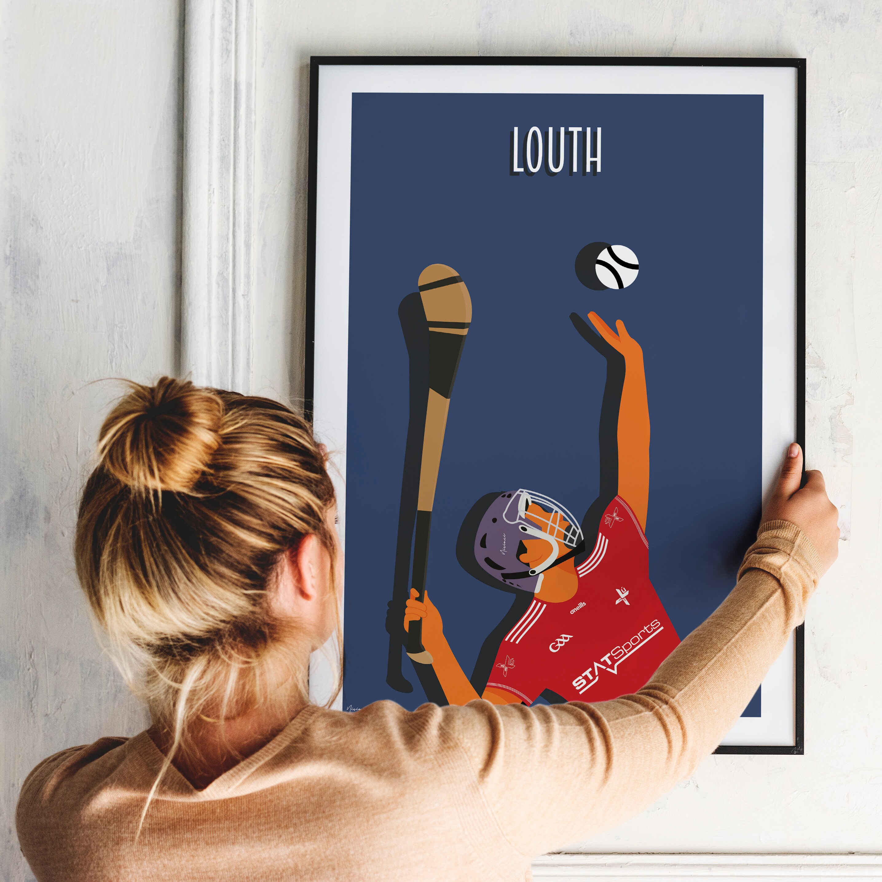 Louth Hurler Hurling Poster - Etsy