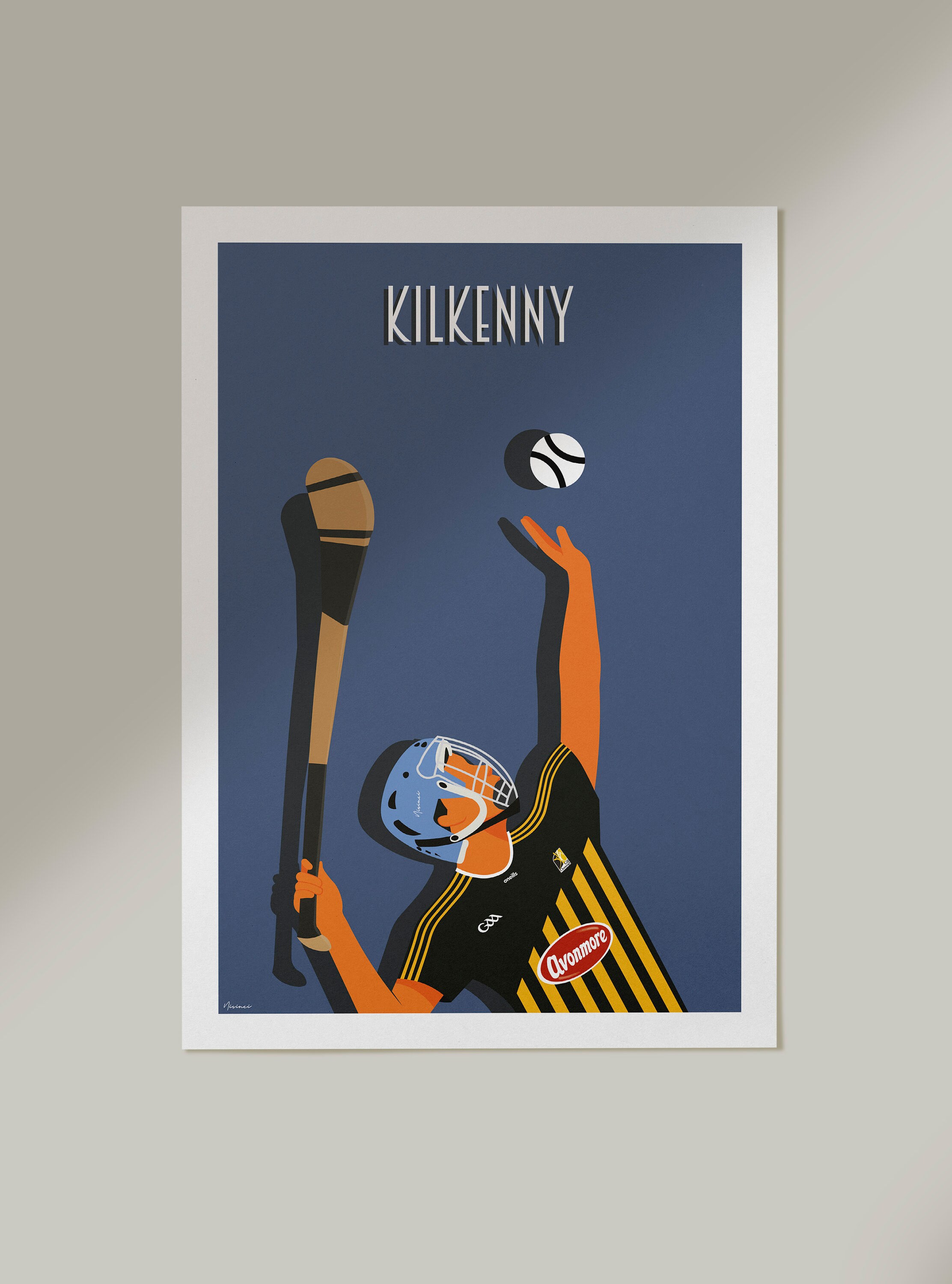 Kilkenny Hurler Hurling Poster - Etsy