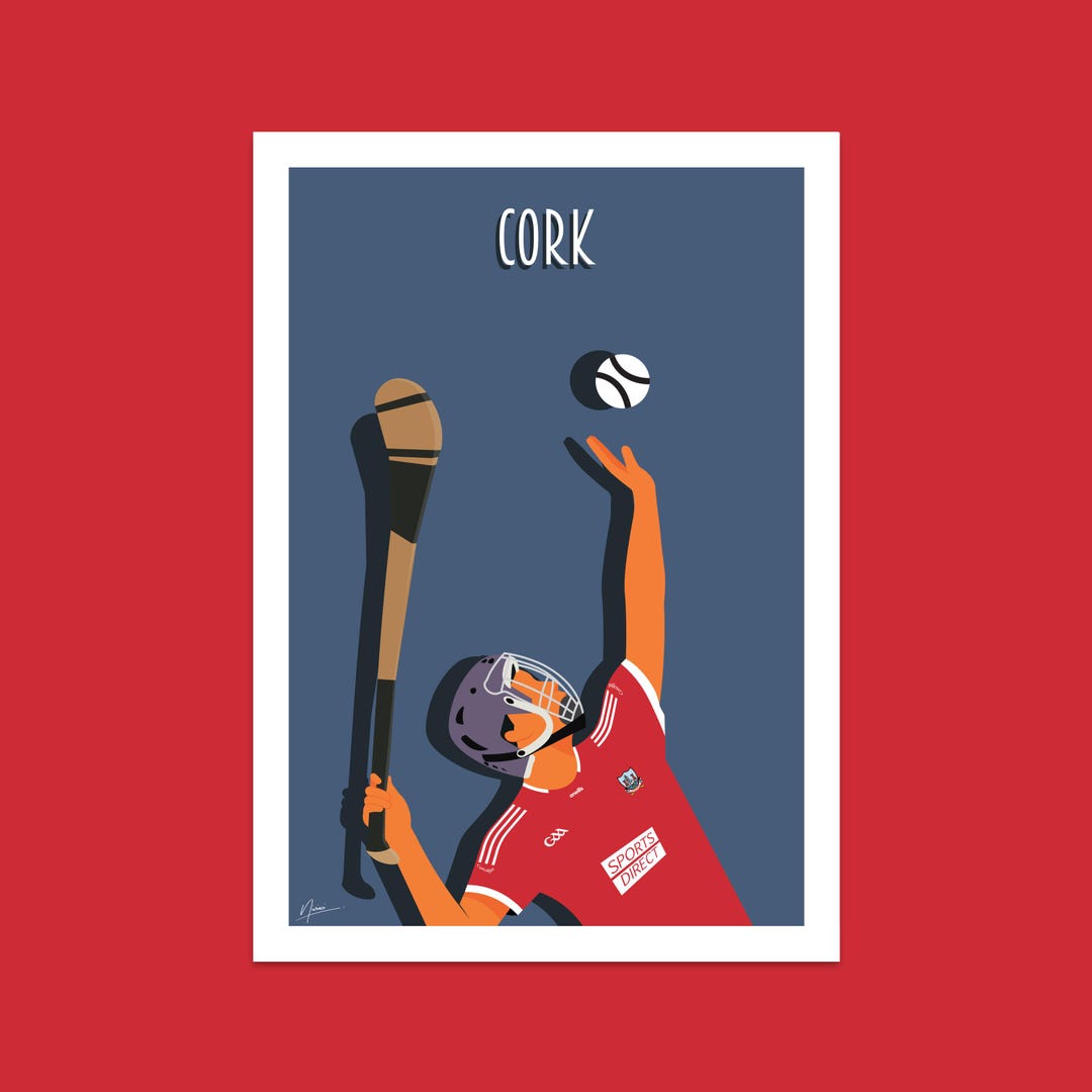 Cork Hurler - Hurling Poster - Etsy