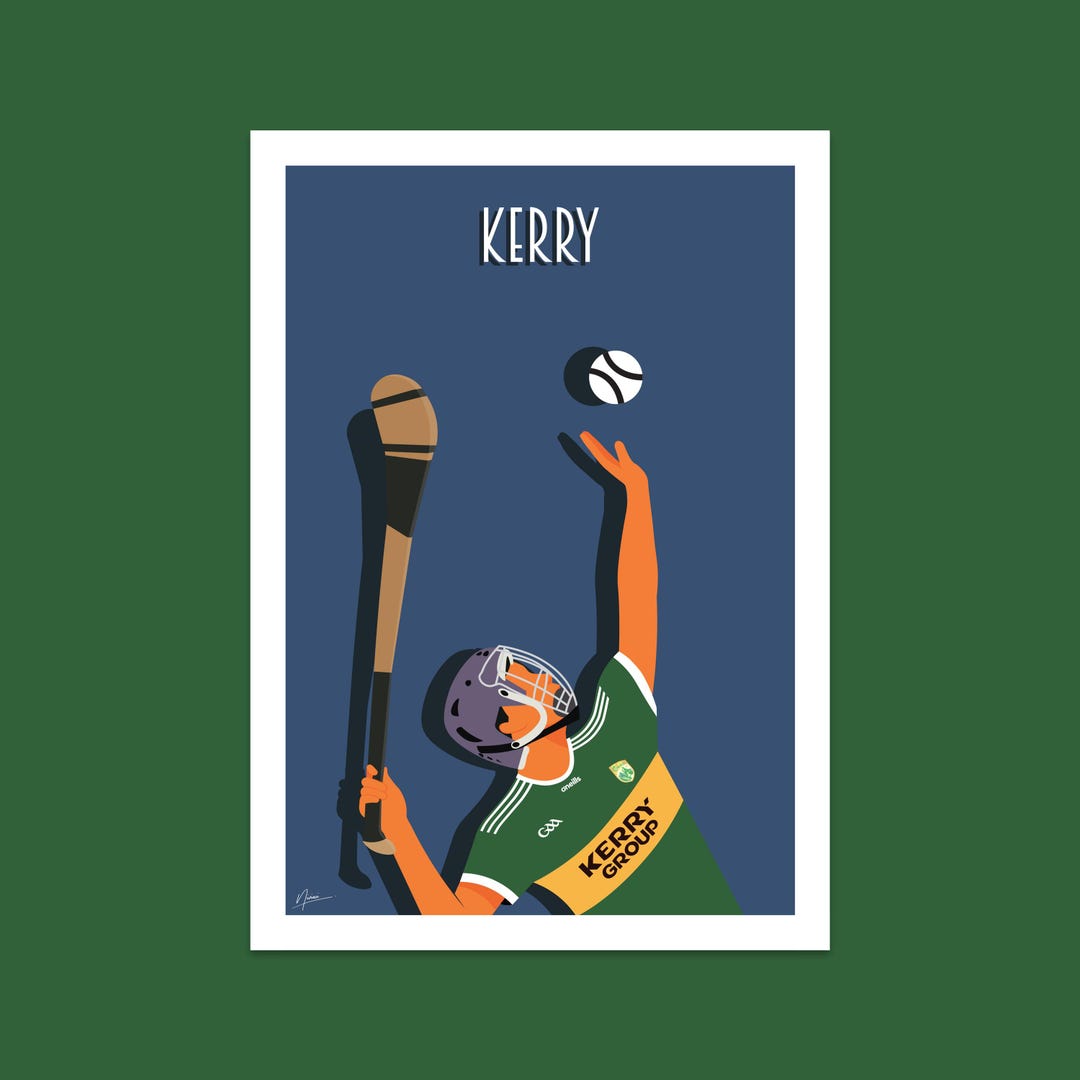 Kerry Hurler - Hurling Poster - Etsy