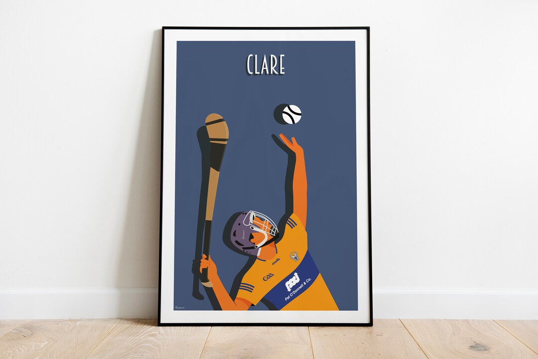 Clare Hurler Hurling Poster - Etsy