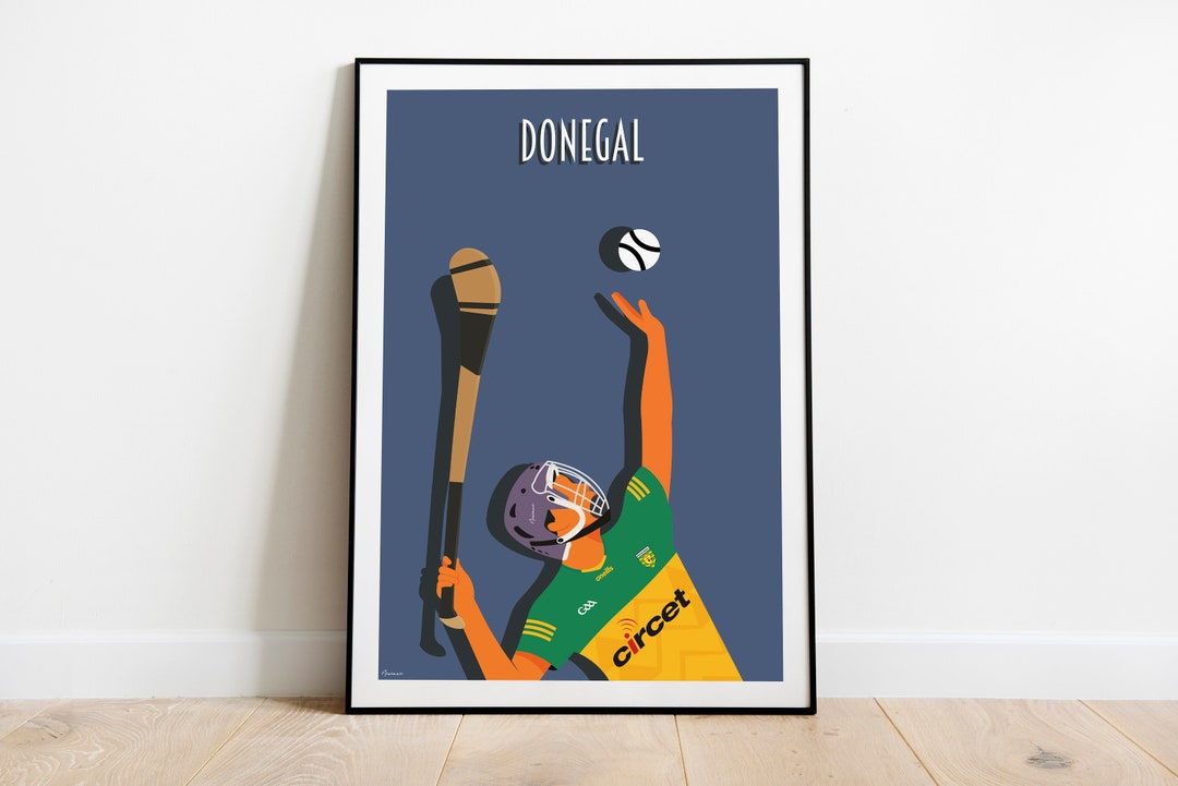 Donegal Hurler Hurling Poster - Etsy