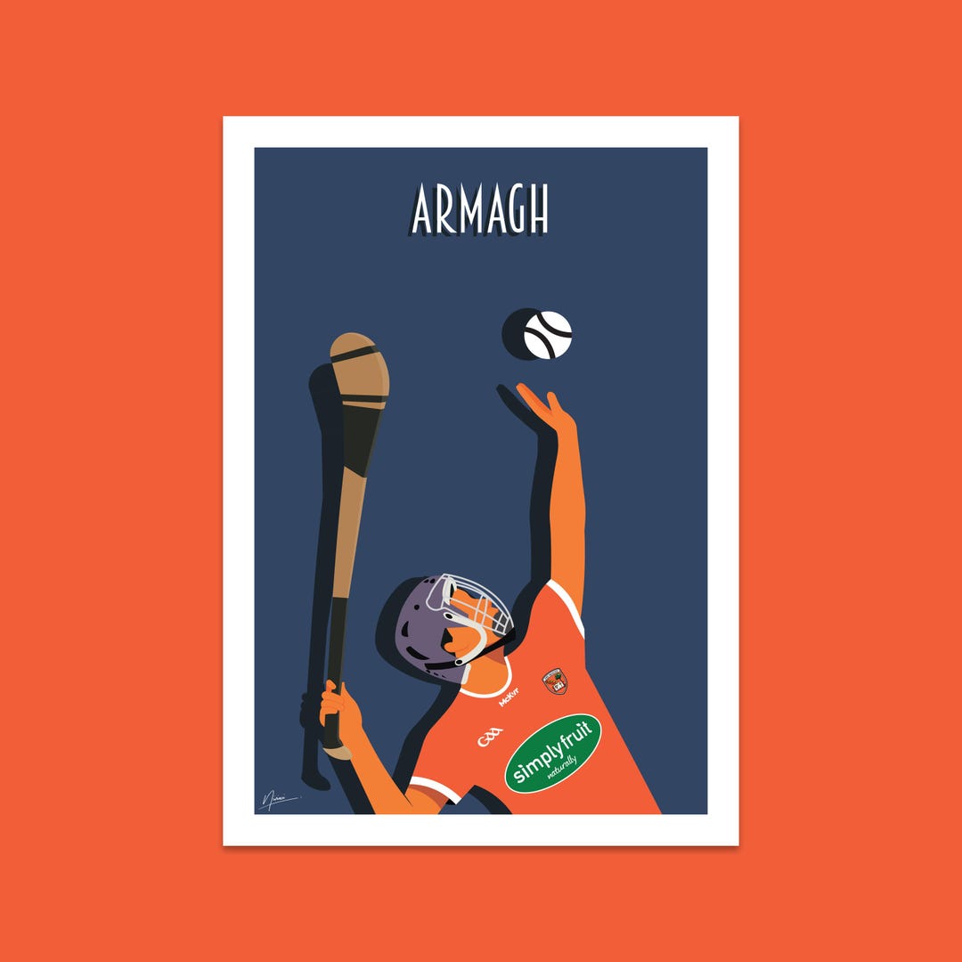 Armagh Hurler - Hurling Poster - Etsy