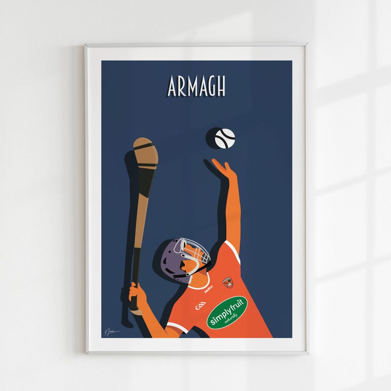 Armagh Hurler - Hurling Poster - Etsy