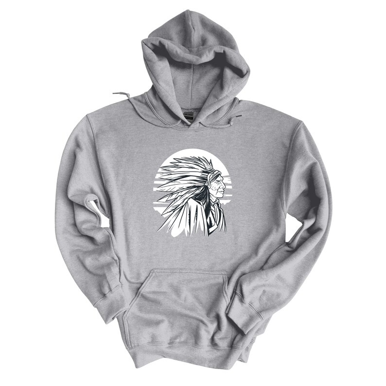 First Nations American Indian Chief Hoodie Indigenous - Etsy