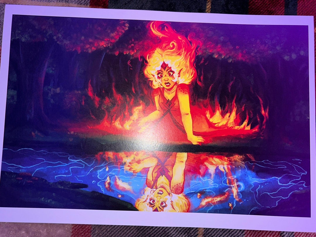 Flame Princess - Adventure Time | Digital Art Print - Etsy