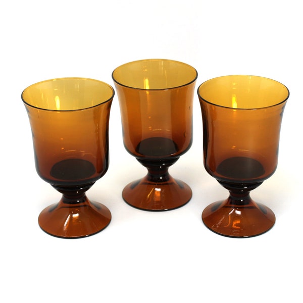 Amber Goblets - Etsy