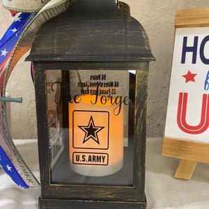 10 in Tall Basic Training Lantern With Female Soldier - Etsy