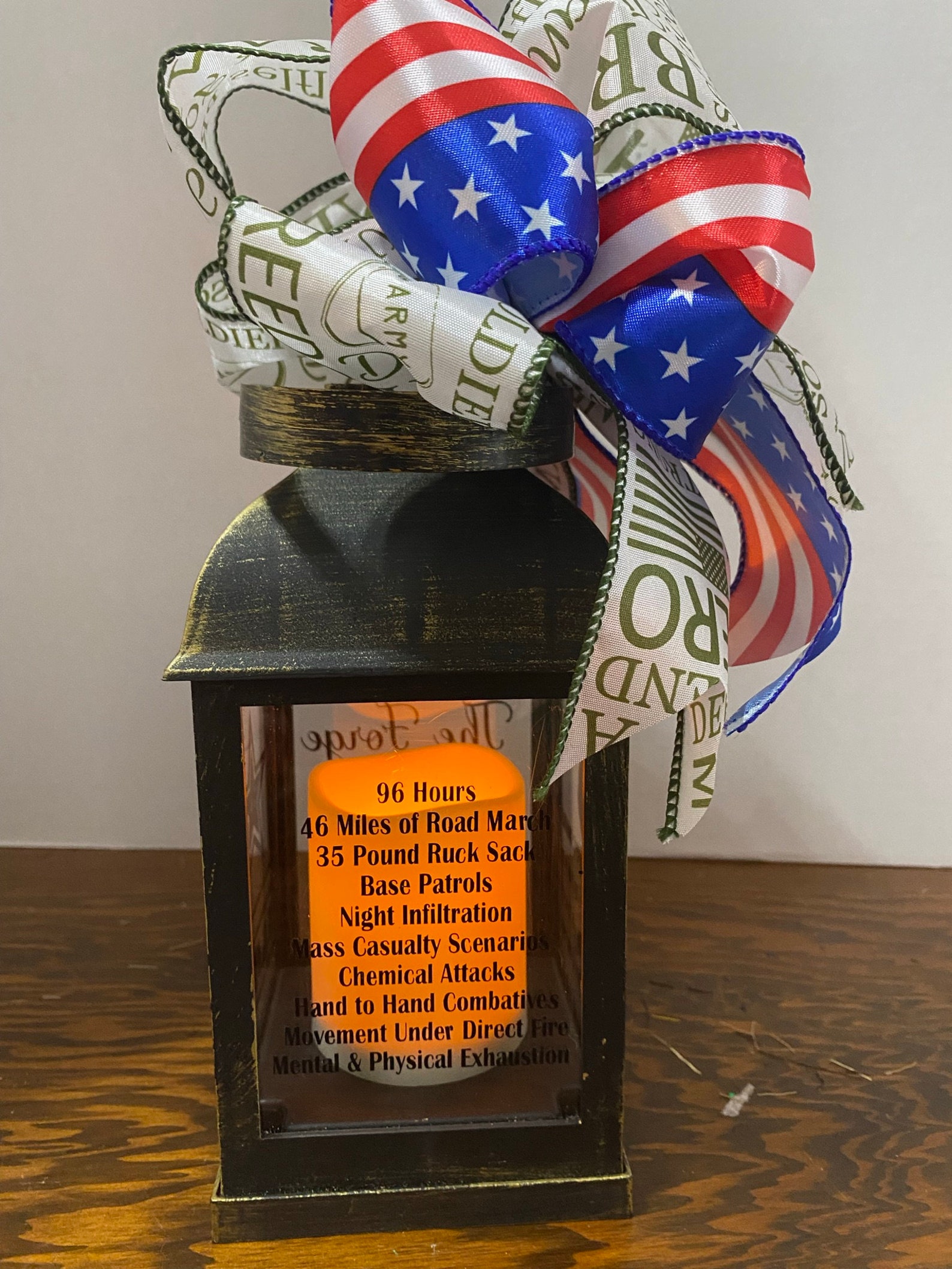 Forge Lantern army Basic Training Lantern 10in Tall - Etsy