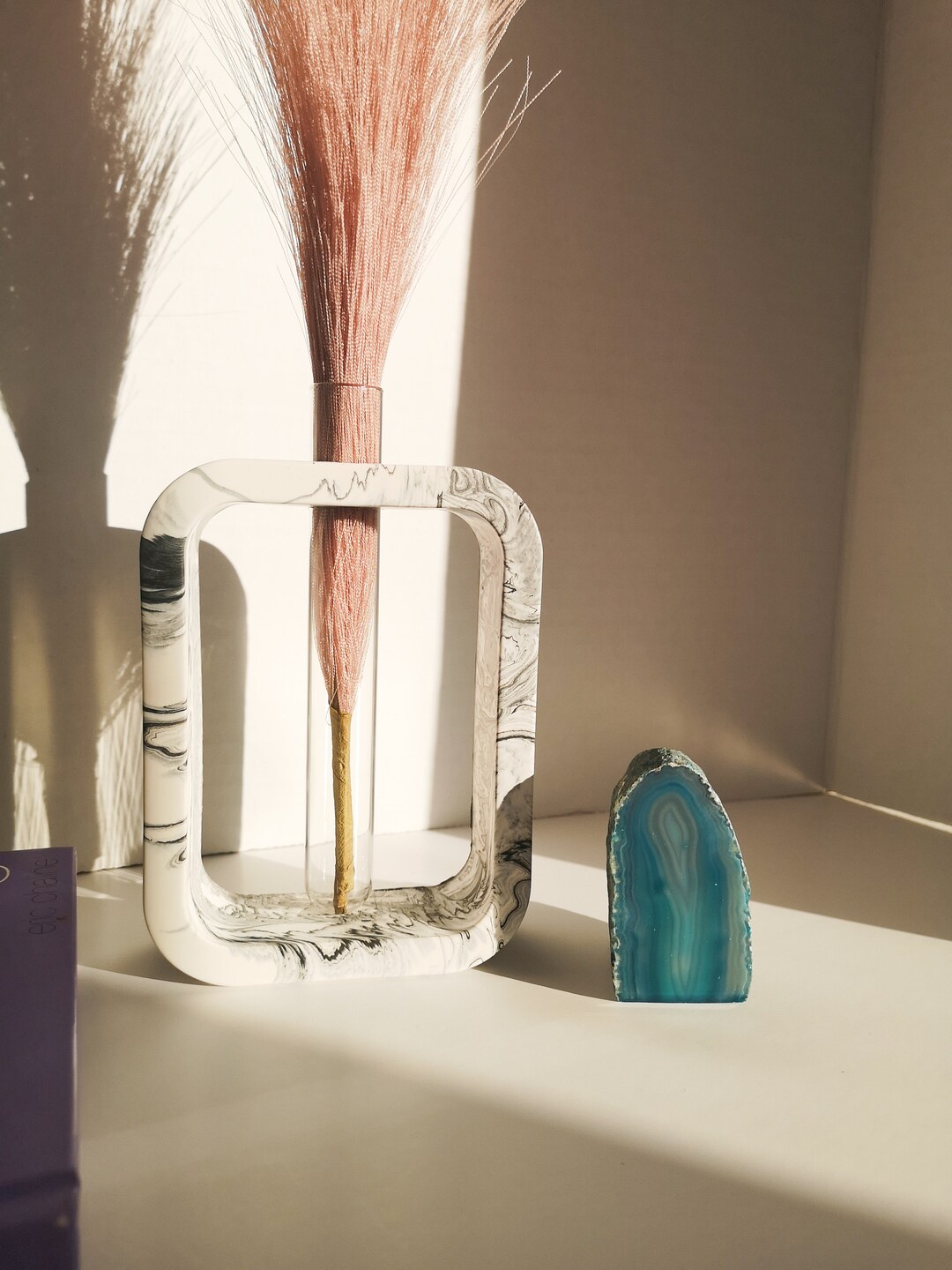 Jesmonite Vase nordic Style Vase Handmade Vase Flower Vase Handmade ...