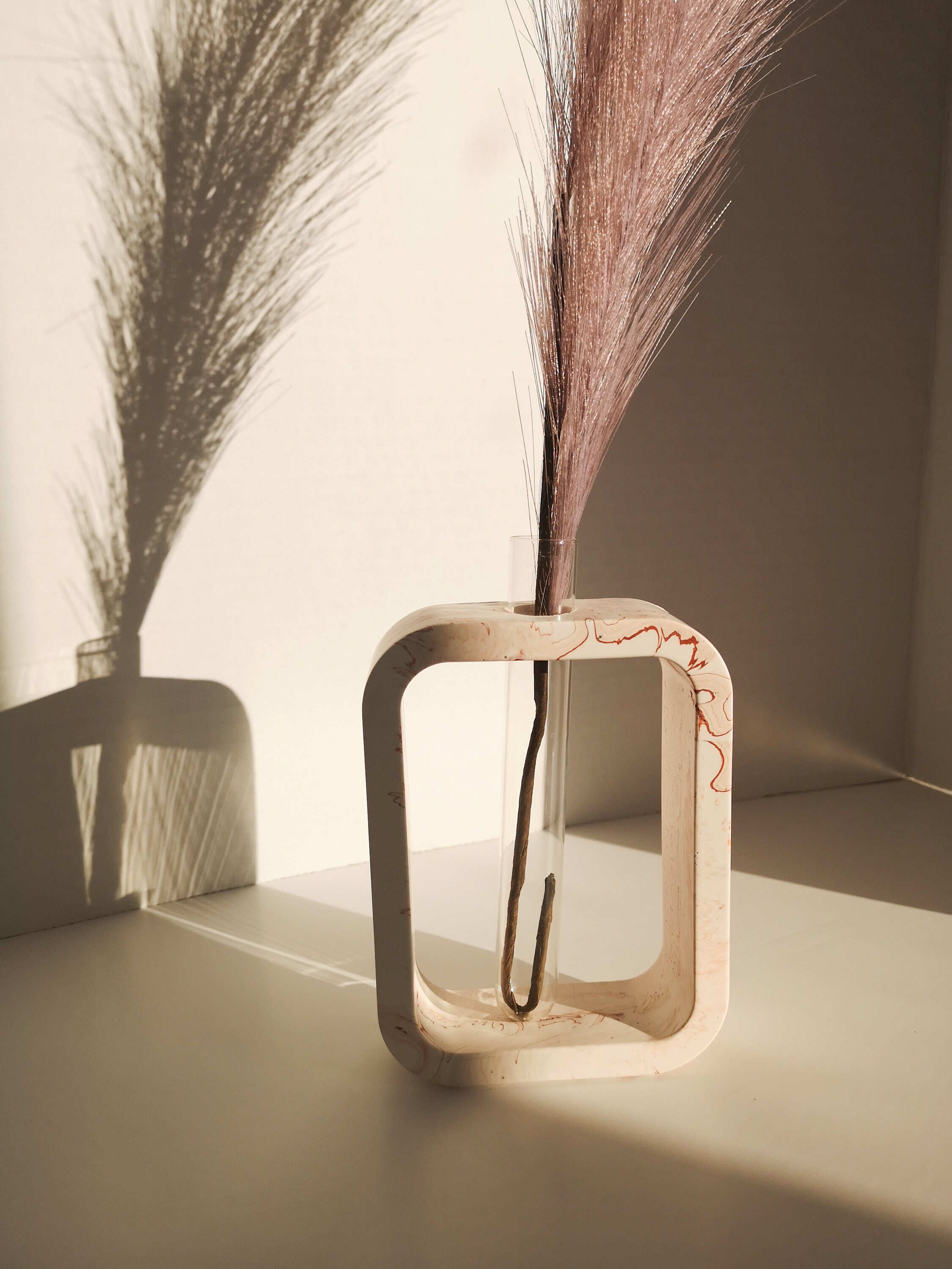 Jesmonite Vase nordic Style Vase Handmade Vase Flower Vase Handmade ...