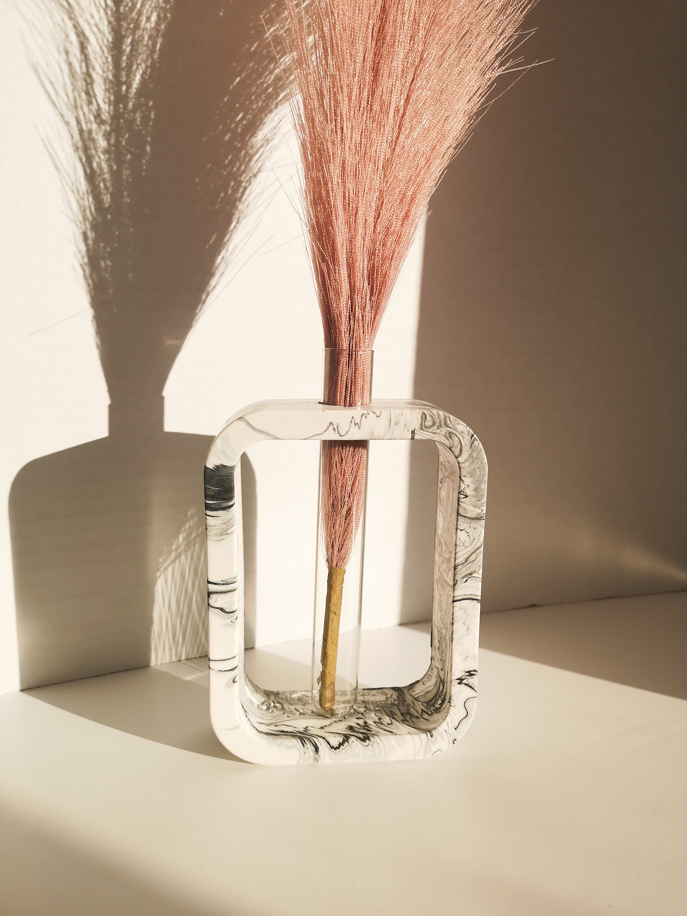 Jesmonite Vase nordic Style Vase Handmade Vase Flower Vase Handmade ...