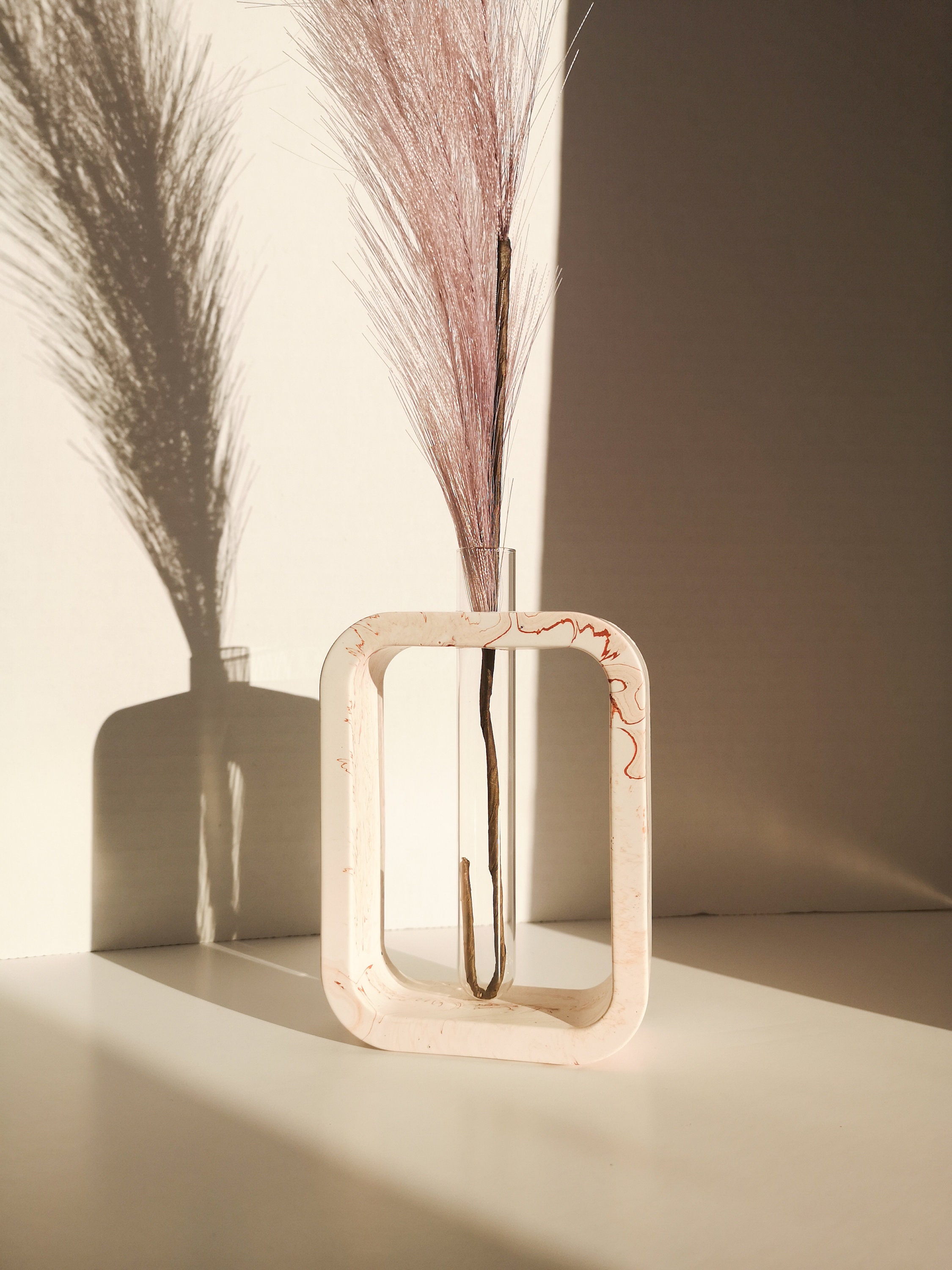 Jesmonite Vase nordic Style Vase Handmade Vase Flower Vase Handmade ...