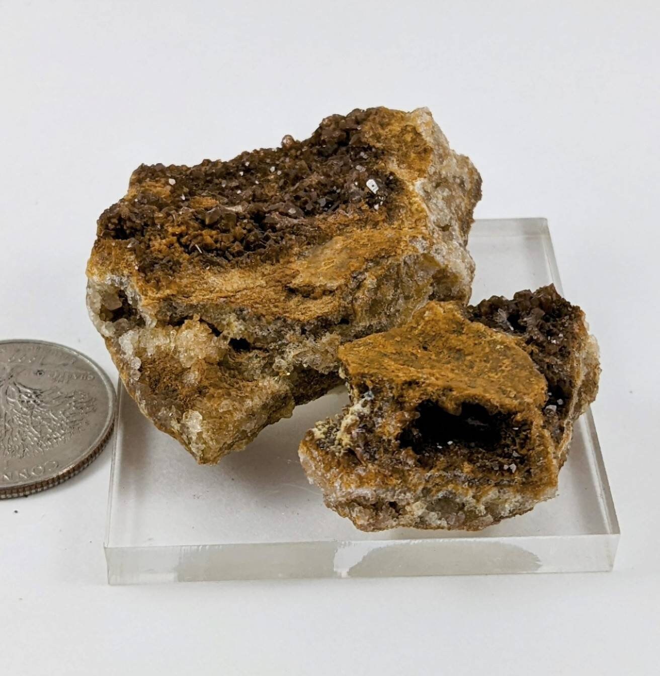 Root Beer Quartz on Acrylic Display Delaware County, PA 2.5 Oz - Etsy