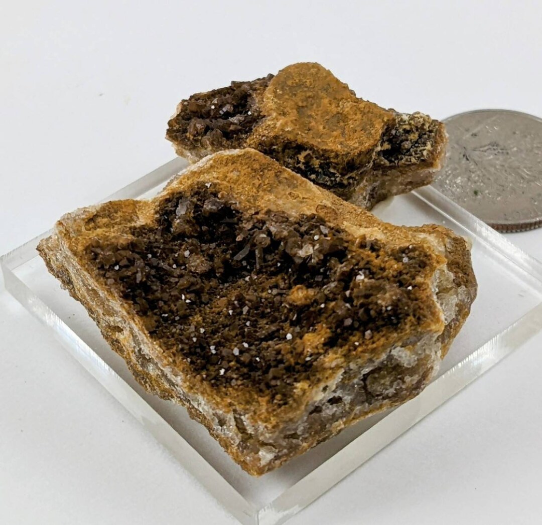 Root Beer Quartz on Acrylic Display Delaware County, PA 2.5 Oz - Etsy