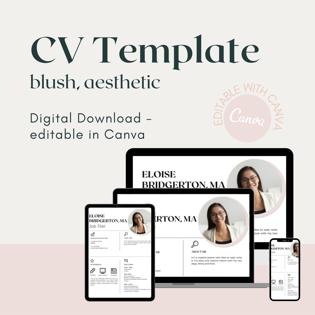 Resume Template for Young Professionals // CV Design, Curriculum Vitae ...