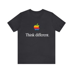 Apple Steve Jobs "think Different" T-shirt 1984 | Retro Tech Fashion - Etsy