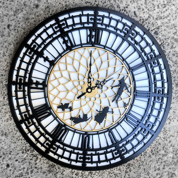 Peter Pan Clock - Etsy