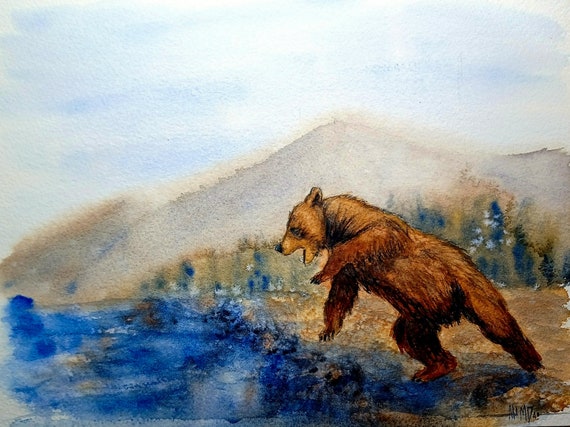 Bear Profile Drawing