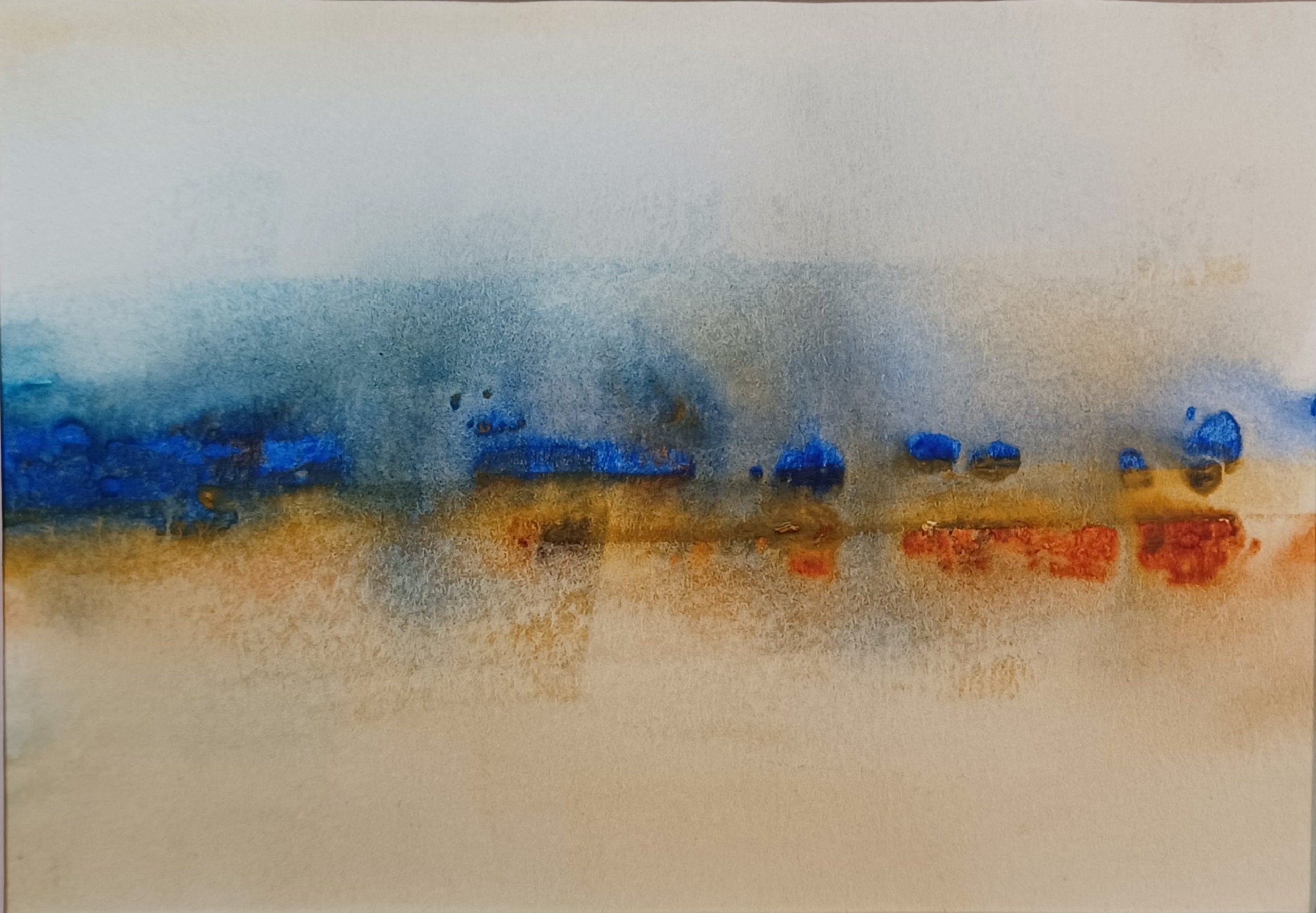 Burnt Sienna Abstract Art Paintings