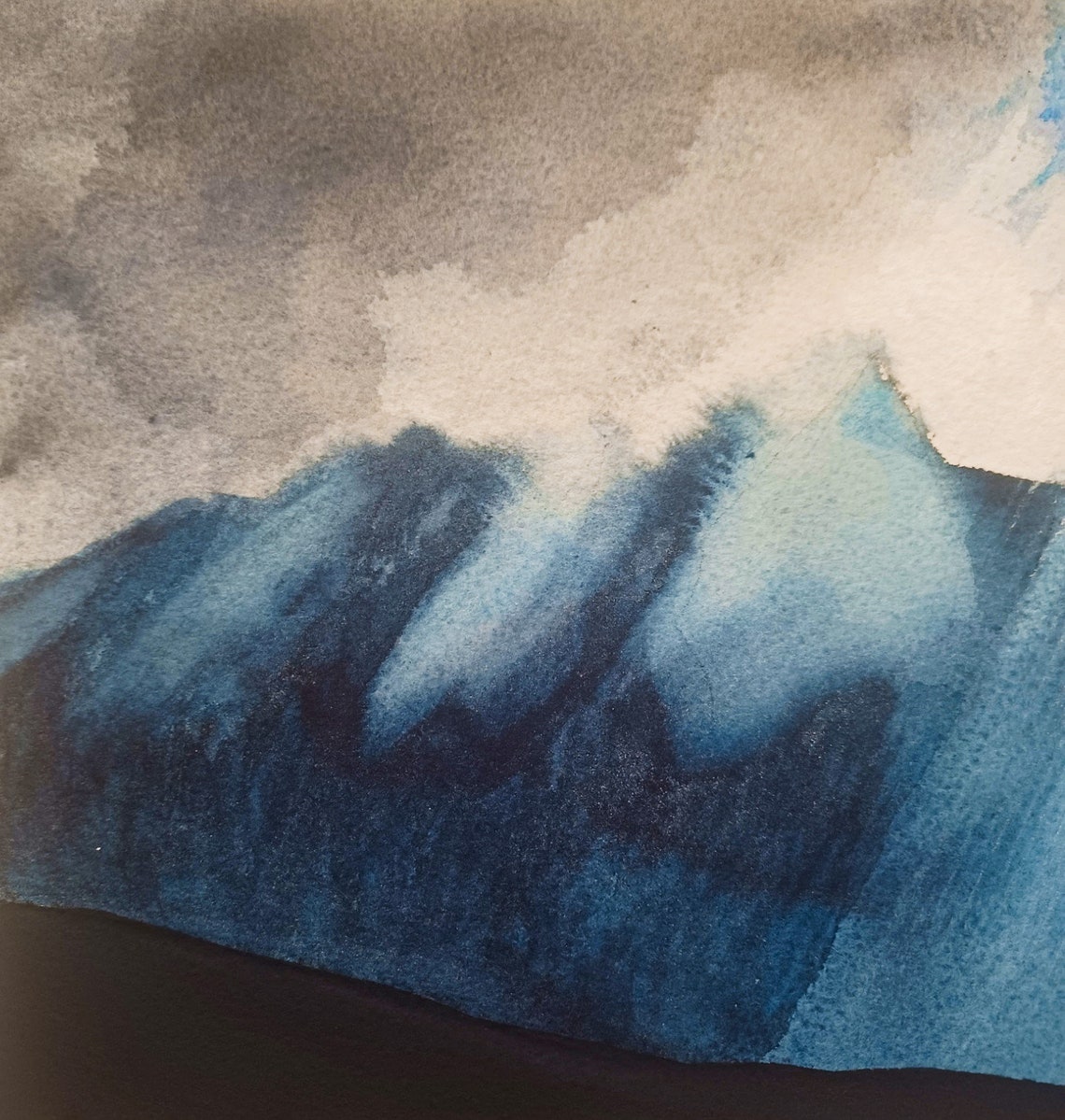 Flatirons - Original Watercolor Painting, Boulder, Mountain Decor ...