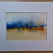 Burnt Sienna Original Watercolor Painting, Abstract, Horizon, - Etsy