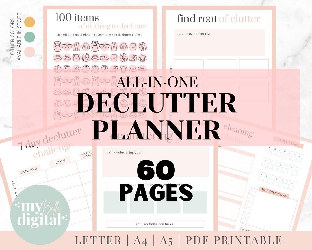 Declutter Planner, Declutter Checklist, Cleaning Schedule, Cleaning ...