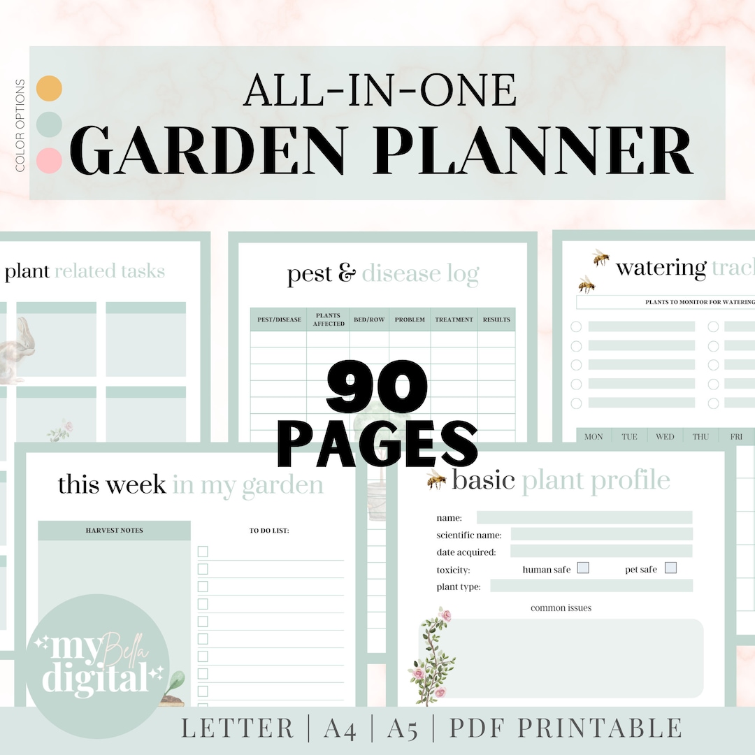 Garden Planner, Garden Journal, Plant Care Journal, Garden Gifts ...