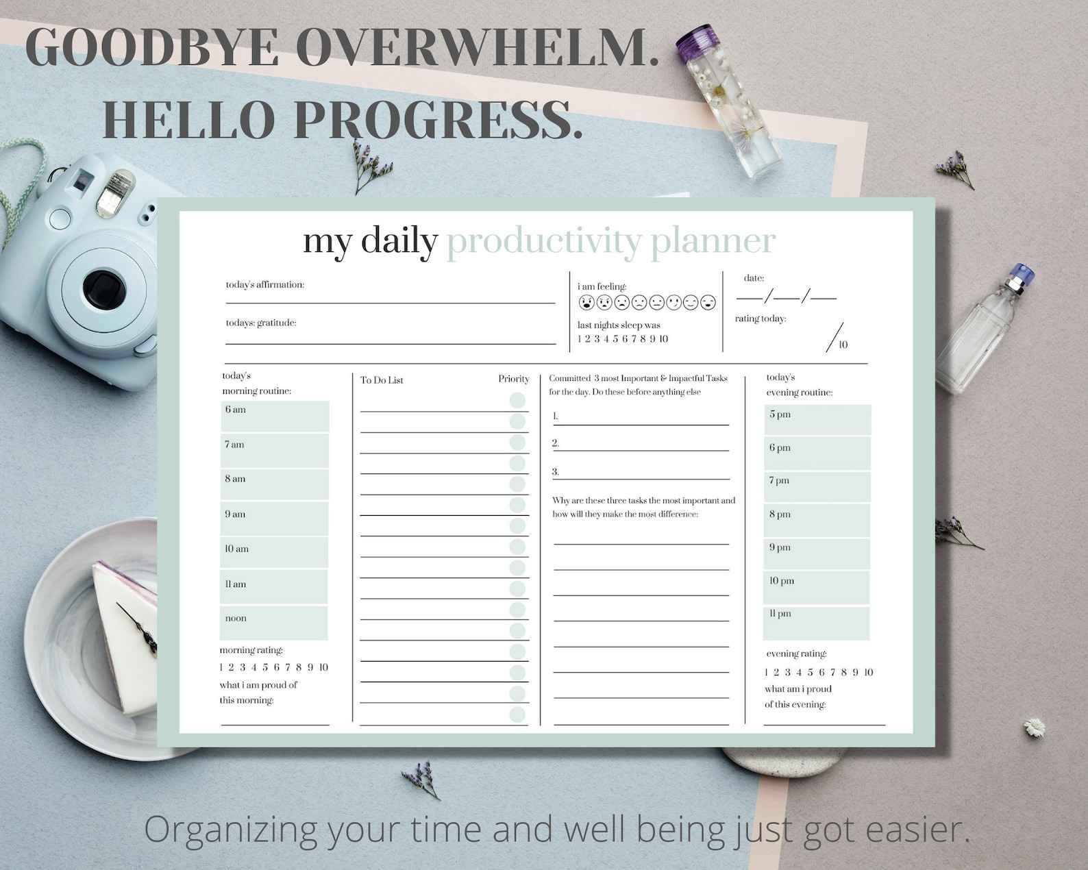 ADHD Planner, Adhd Planner Printable, Adhd Daily Planner, Adhd Planner ...