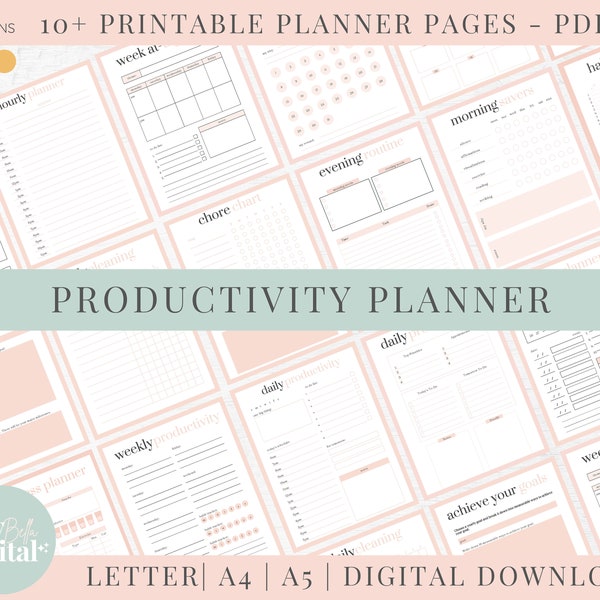 Productivity Planner - Etsy