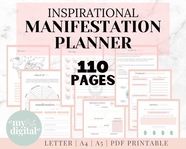 Growth Mindset Planner Printable Mindset Journal Mindset - Etsy Canada