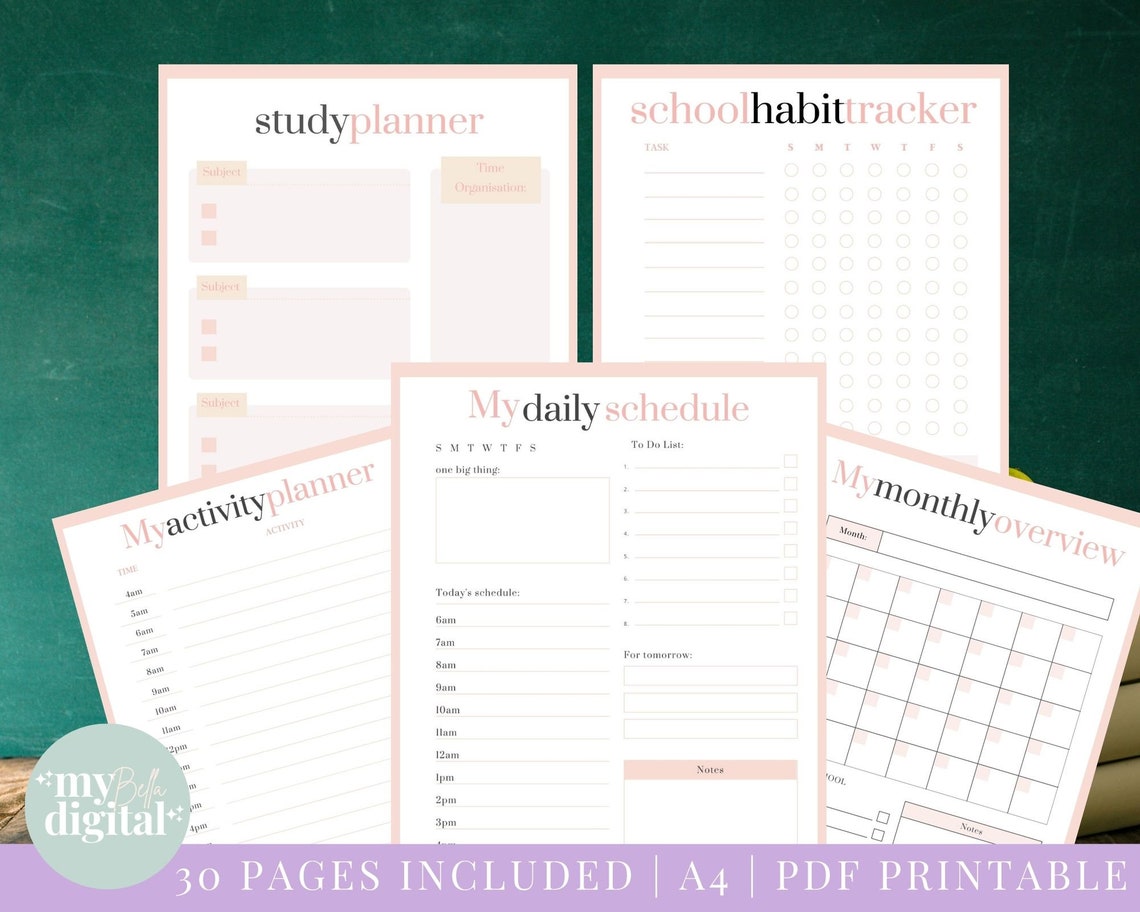 Homeschool Planner Homeschool Printables 30 Pages Student - Etsy