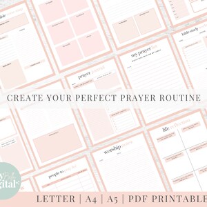 Prayer Journal, Bible Study, Gratitude Journal, God Digital Planner ...